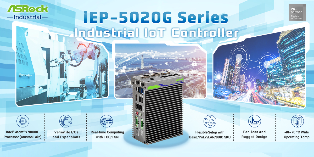 ASRock Industrial - ASRock Industrial Releases Next-Gen iEP-5020G Industrial IoT Controller with ...